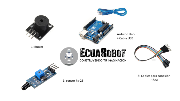 Kit Arduino - Detector de incendios - EcuaRobot
